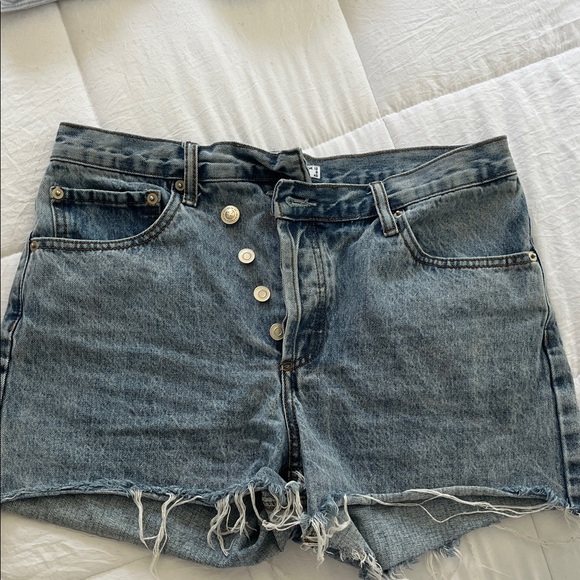 Princess Polly | Shorts | Princess Polly Distressed Blue Jean Shorts ...